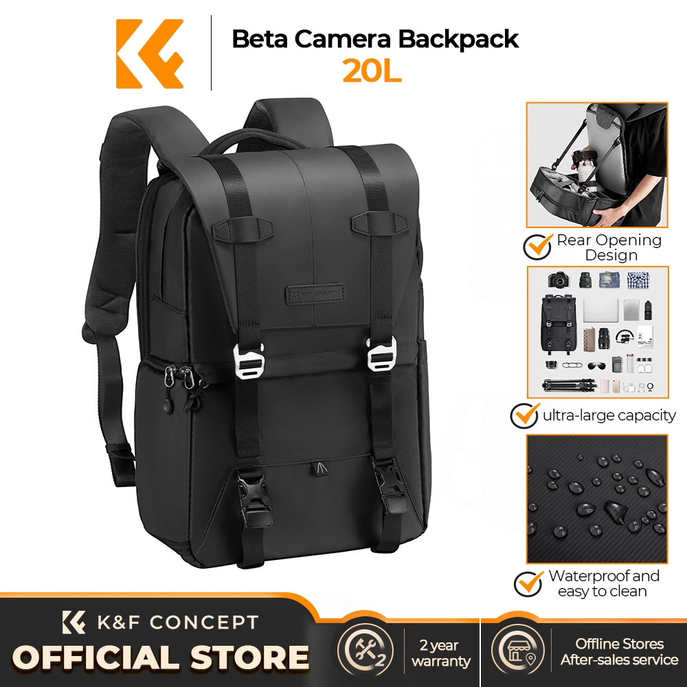K&F CONCEPT Camera Backpack Waterproof Photography Backpack Multifunctional Backpack Capacity ...
