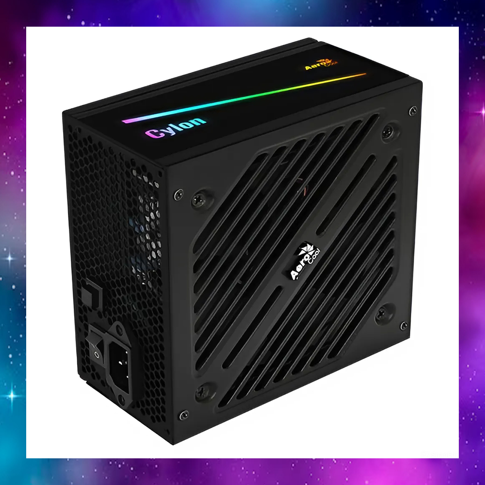 POWER SUPPLY (อุปกรณ์จ่ายไฟ) AEROCOOL CYLON 700W RGB 80 PLUS BRONZE ใช้ ...
