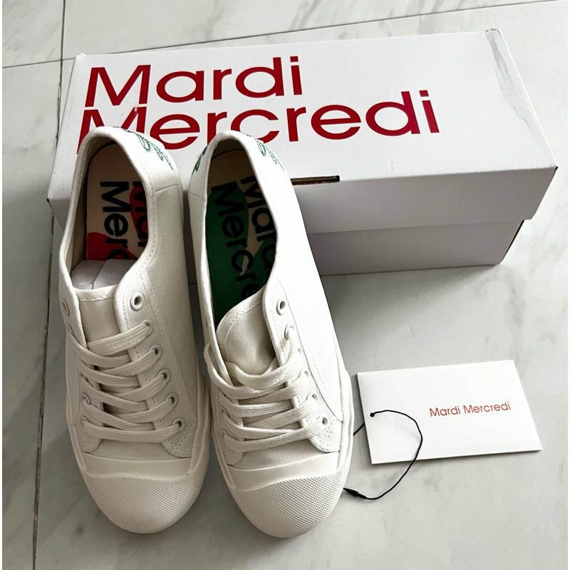 Mardi Mercredi สี ivory รองเท้าผ้าใบสีครีม euro 37 [brandnew] | Shopee ...