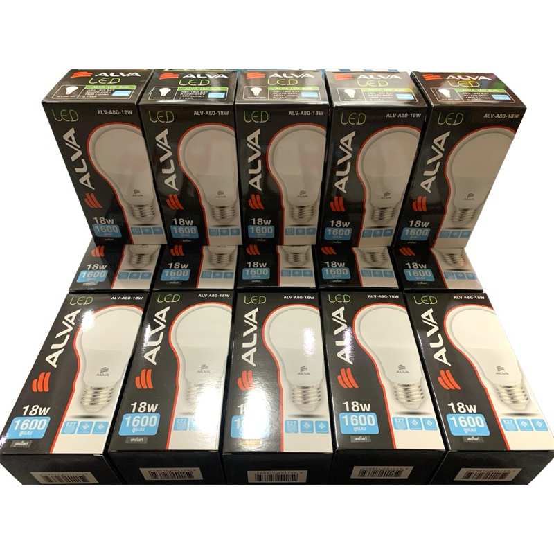 หลอดไฟLED ยี่ห้อ ALVA 18วัตต์ สินค้าราคาโรงงาน | Shopee Thailand