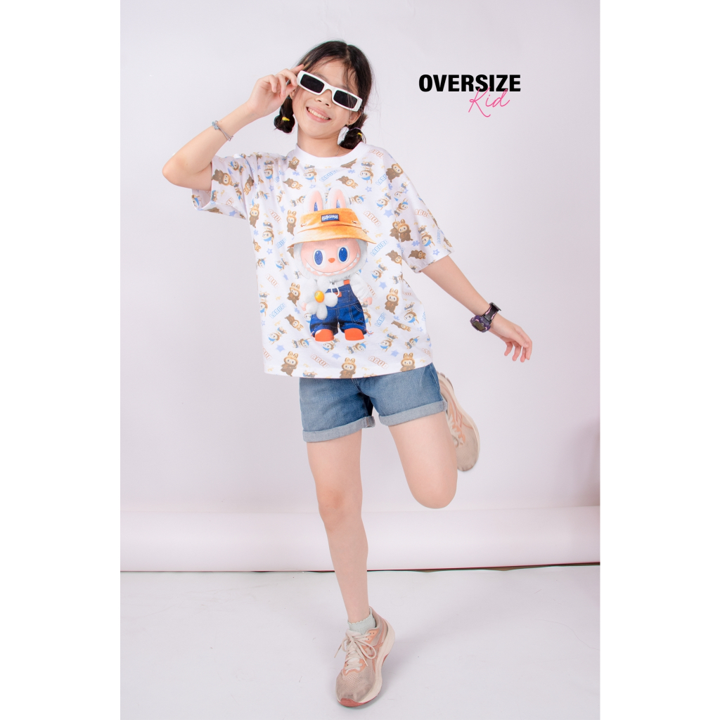 เสือยืด โอเวอร์ไซส์เด็ก Oversize kid ลายการ์ตูน จุ่ม น่ารักๆ | Shopee ...
