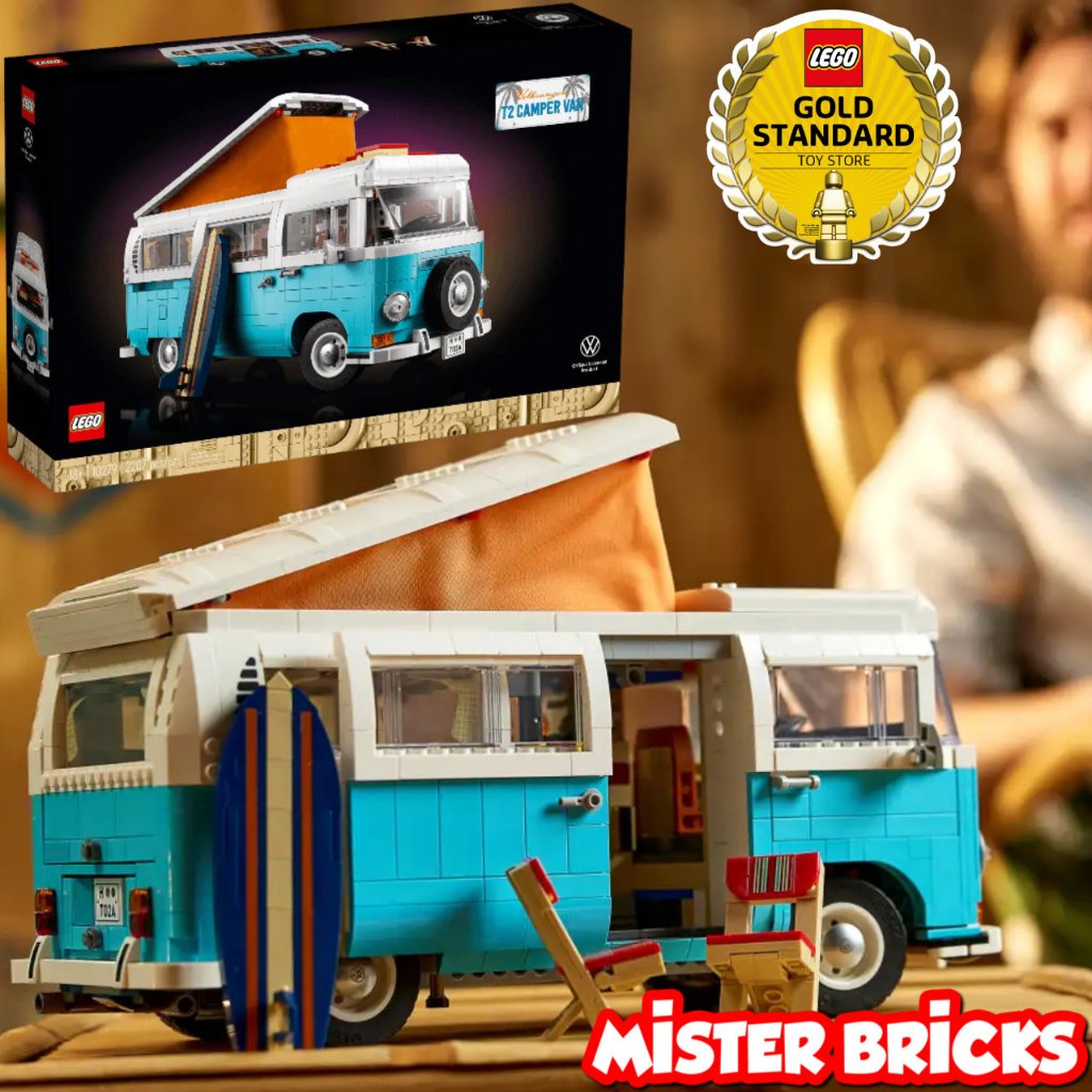 LEGO® 10279 Volkswagen T2 Camper Van ชุดประกอบโมเดลรถบ้าน VW กล่องสวย ...
