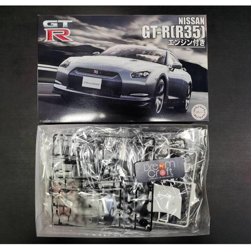 FUJIMI ID131 1/24 NISSAN GT-R R35 with engine (โมเดลรถยนต์ Model DreamCraft) | Shopee Thailand
