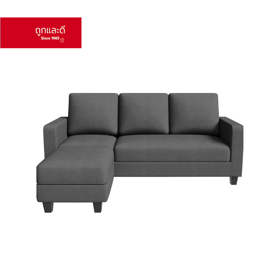 Took Lae Dee โซฟาผ้า L-Shape แข็งแรง ทนทาน หนานุ่ม นั่งสบาย เหมาะสำหรับทั้งครอบครัว | Shopee ...