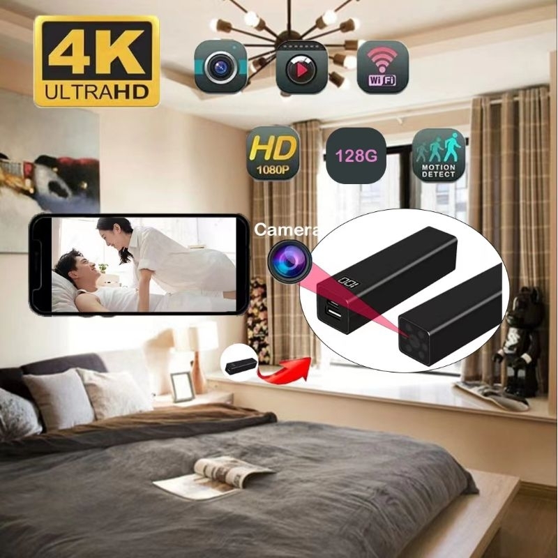 กล้อง บันทึก VDO HD wifi ภาพคมชัด ทรงWireless charge Power Bank Camera H9 | Shopee Thailand