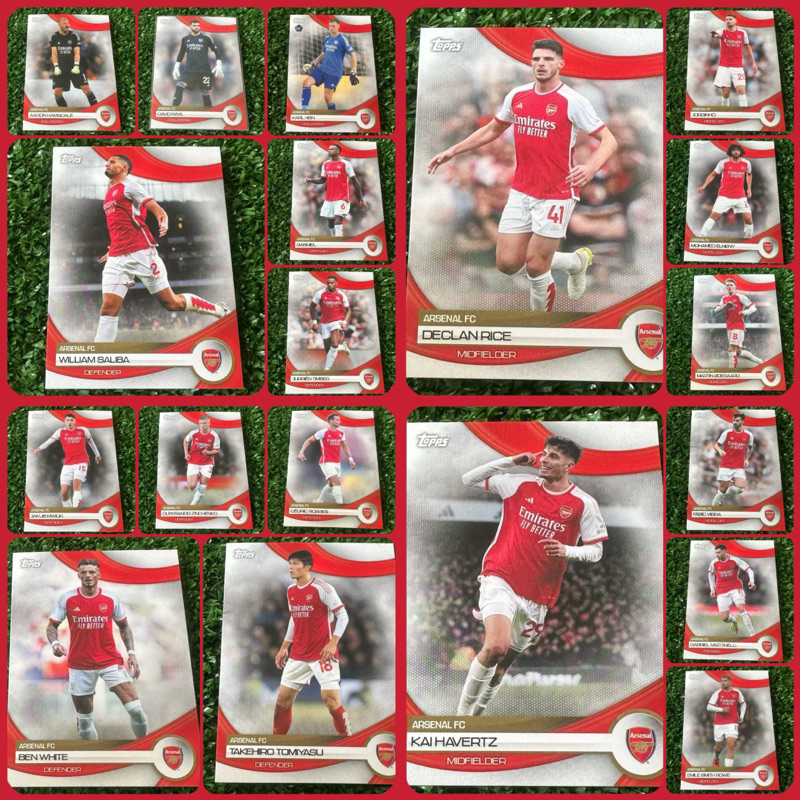 การ์ดบอล อาเซน่อล กล่อง Topps Arsenal Team Set 2023-24 (ชุดเบสสการ์ด ...