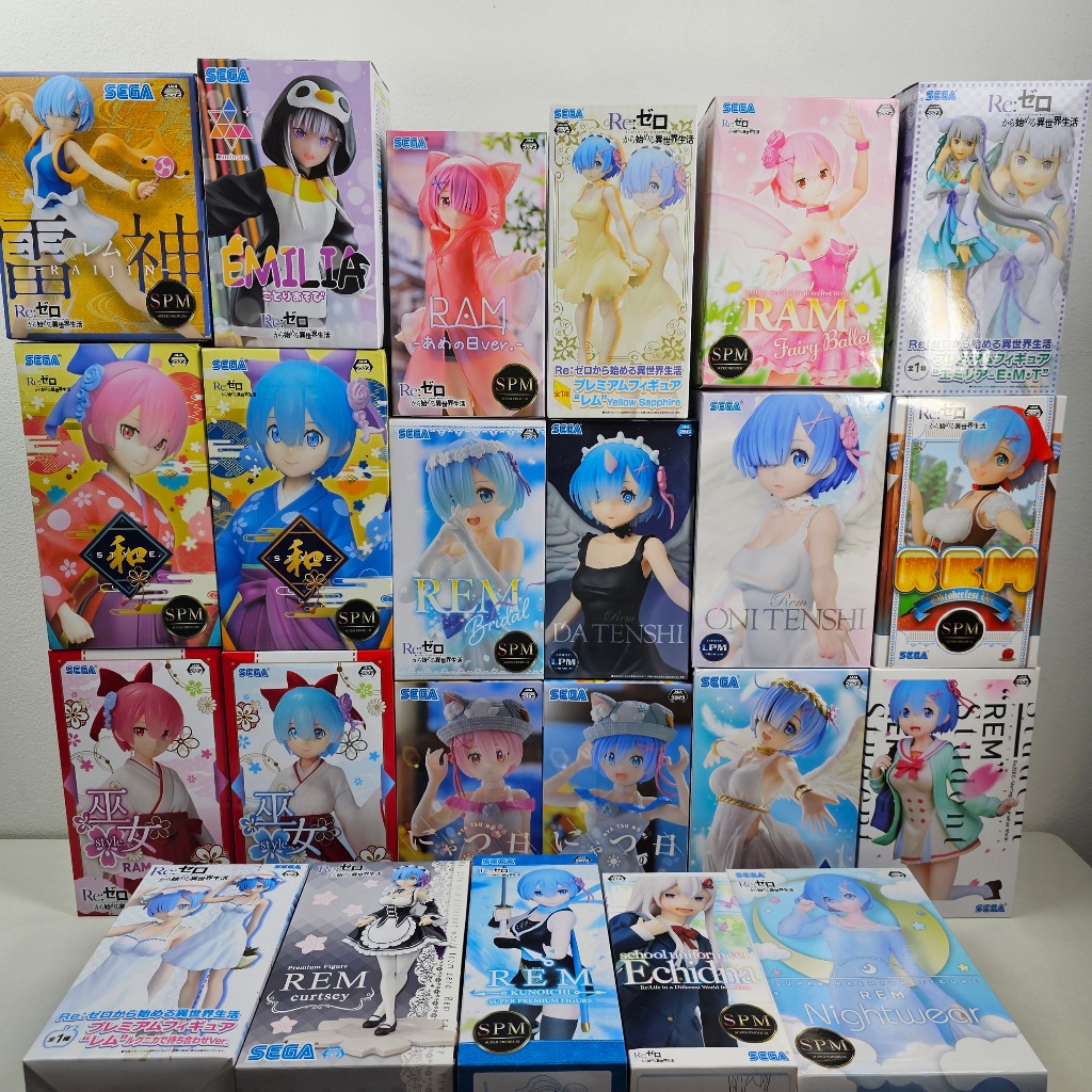 [ฟิกเกอร์แท้] Re:Zero kara Hajimeru Isekai Seikatsu - Ram / Rem ...