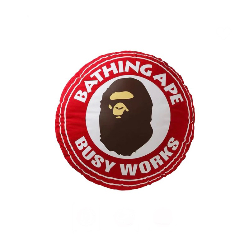 Bape busy works circle cushion (Red) | Shopee Thailand