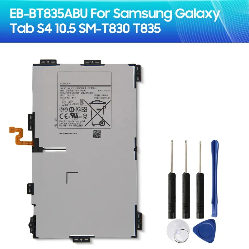 แบตเตอรี่ แท้ แท็บเล็ตEB-BT835ABUสำหรับ Samsung Galaxy Tab S4 10.5 SM ...