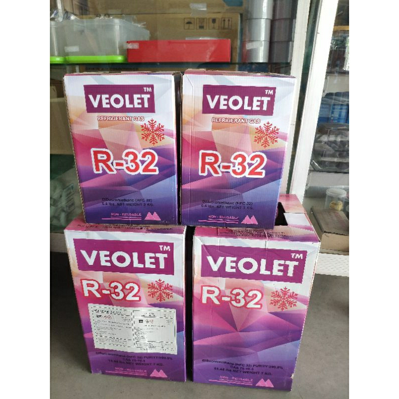น้ำยาแอร์ R-32 ยี่ห้อ VEOLET มี 2 ขนาด 3 และ 7 กก. | Shopee Thailand