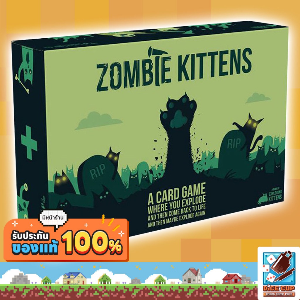 [ของแท้] Exploding Kittens: Zombie Kittens Board Game | Shopee Thailand