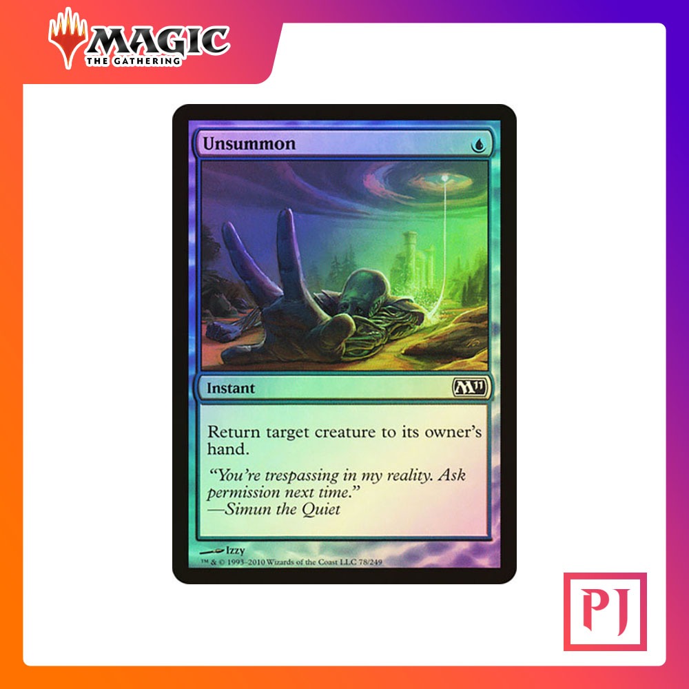[MTG] Unsummon [M11] [BLUE] [COMMON] [FOIL] [ENG] (การ์ดเมจิค / Magic ...