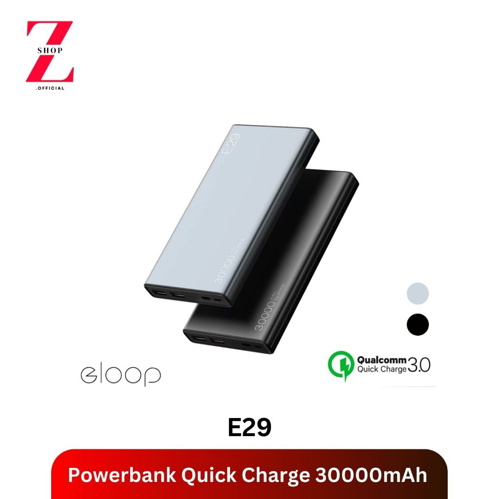 ELOOP แบตสำรอง รุ่น E29 30000 mAh Power Bank QC 3.0 พาวเวอร์แบงค์ ชาร์จไว | Shopee Thailand