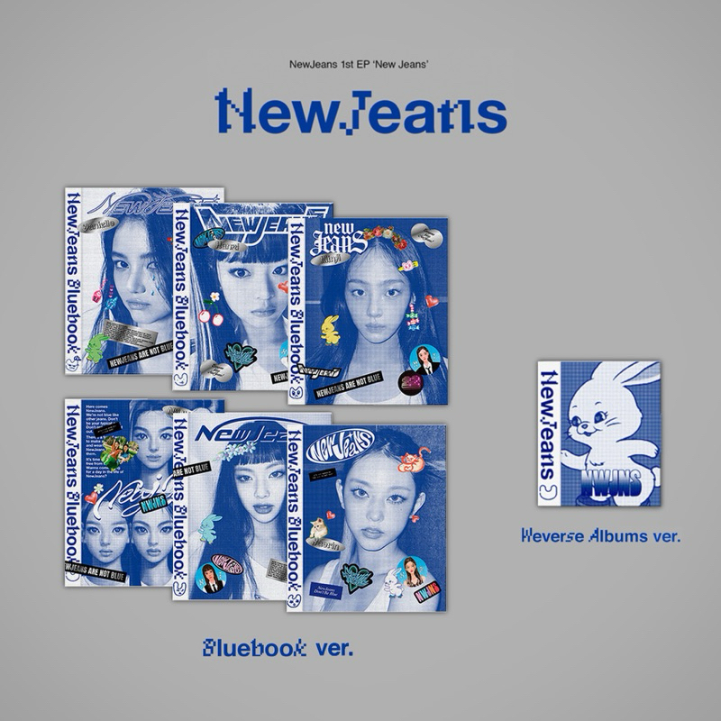 อัลบั้ม NewJeans 1st EP 'New Jeans' Bluebook ver. / Weverse Album ver. | Shopee Thailand