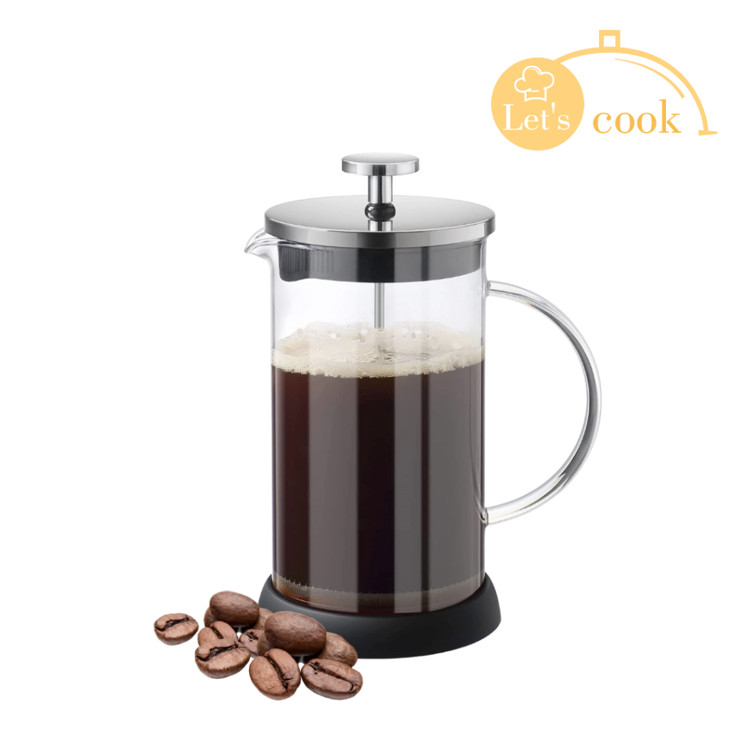 เฟรนเพรสสแตนเลส ที่ชงชา French Press 350ml 600ml 800ml 1000ml สำหรับชงกาแฟ ชงชา ทานเอง วัสดุ ...