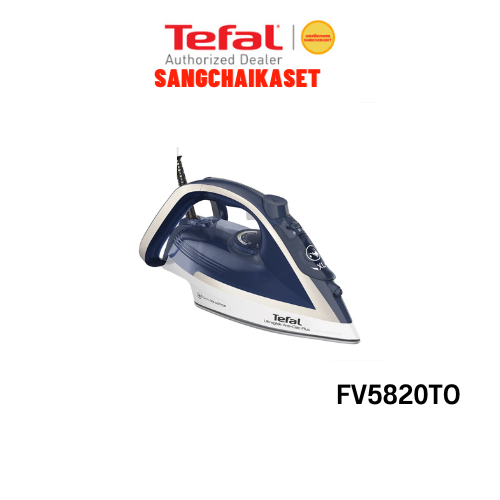 (กรุงเทพฯส่งด่วนภายใน 24 ชม.)Tefal เตารีดไอน้ำUltraglide anti-calc plus รุ่น FV5820TO FV5820 ...