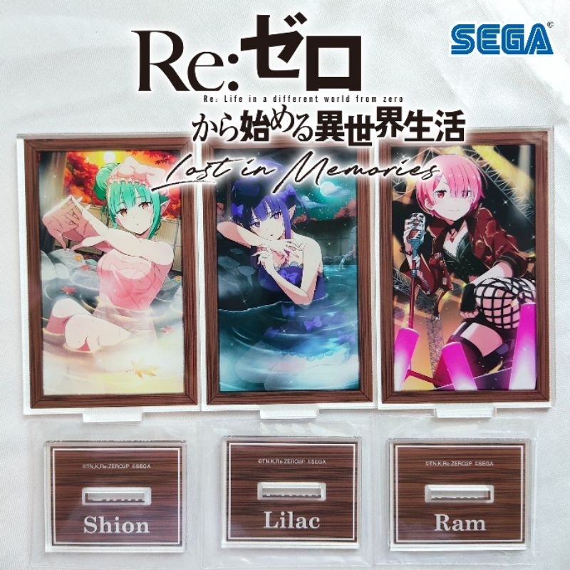 Standy Acrylic สแตนดี้ Shion Onsen Lilac Ram การ์ตูน Re Zero Starting ...