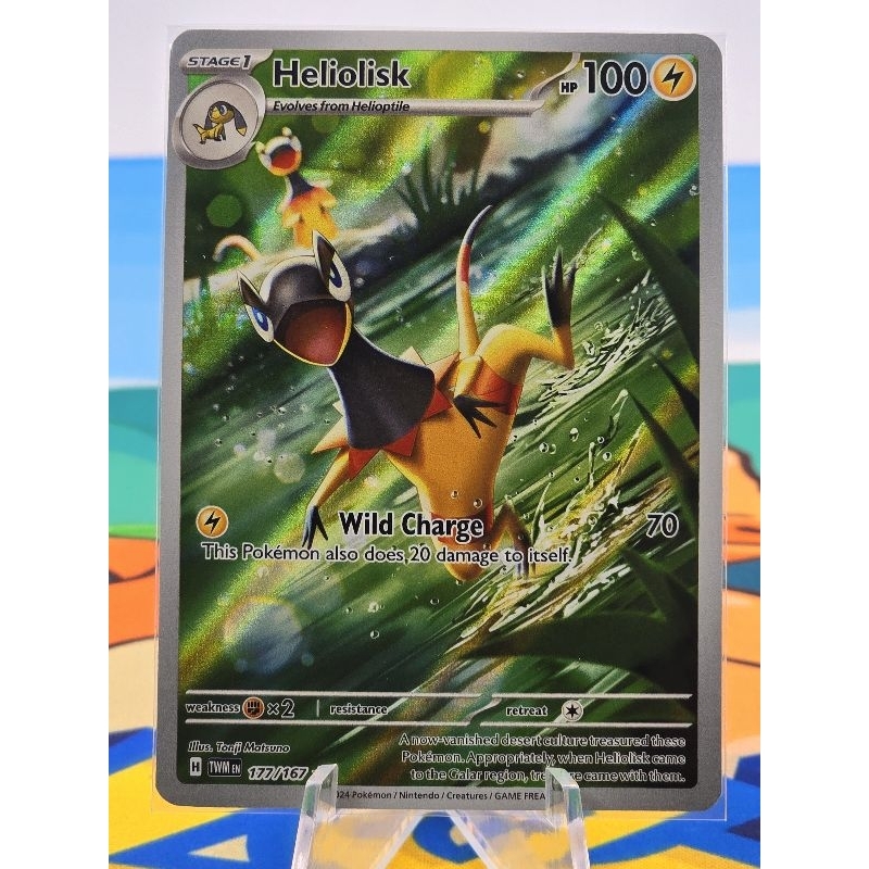Pokemon Card "Heliolisk AR 177/167" ENG Twilight Masquerade | Shopee ...