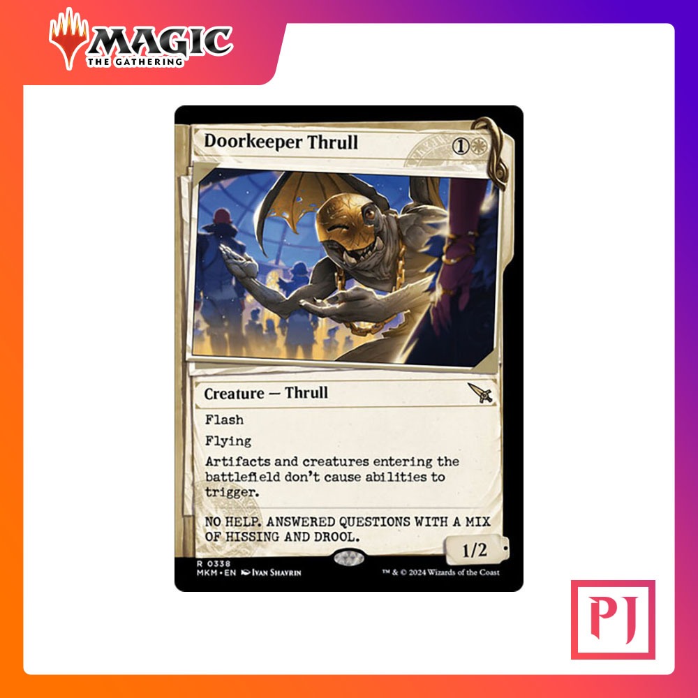 [MTG] Doorkeeper Thrull (Showcase) [MKM] [WHITE] [RARE] [NORMAL] [ENG] (การ์ดเมจิค / Magic the ...