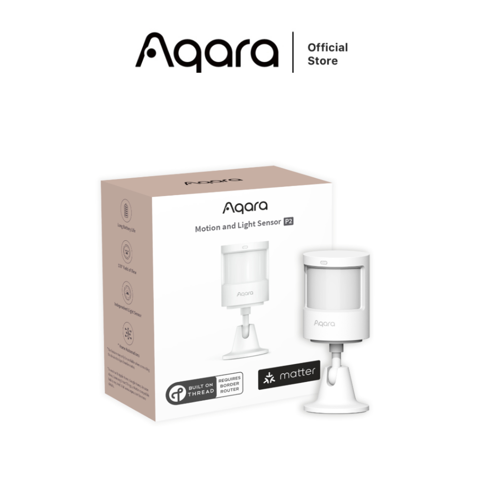 Aqara Motion and Light Sensor P2 Thread version เซ็นเซอร์ตรวจจับการ ...
