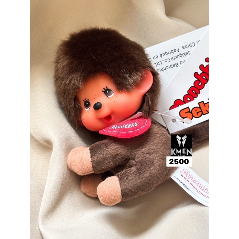 new Monchichi แบบตัวเกาะที่ขอบกระเป๋า พร้อมส่ง | Shopee Thailand
