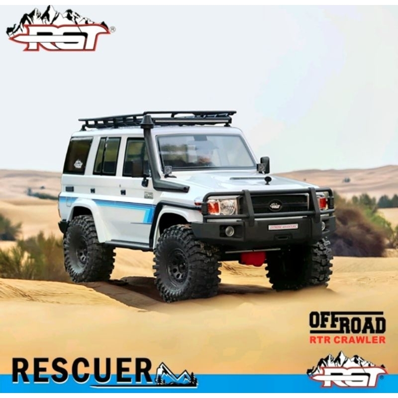 RGT 1/10 Rescuer LC76 4WD Off-Road Crawler RTR White for EX86190 V2 ...