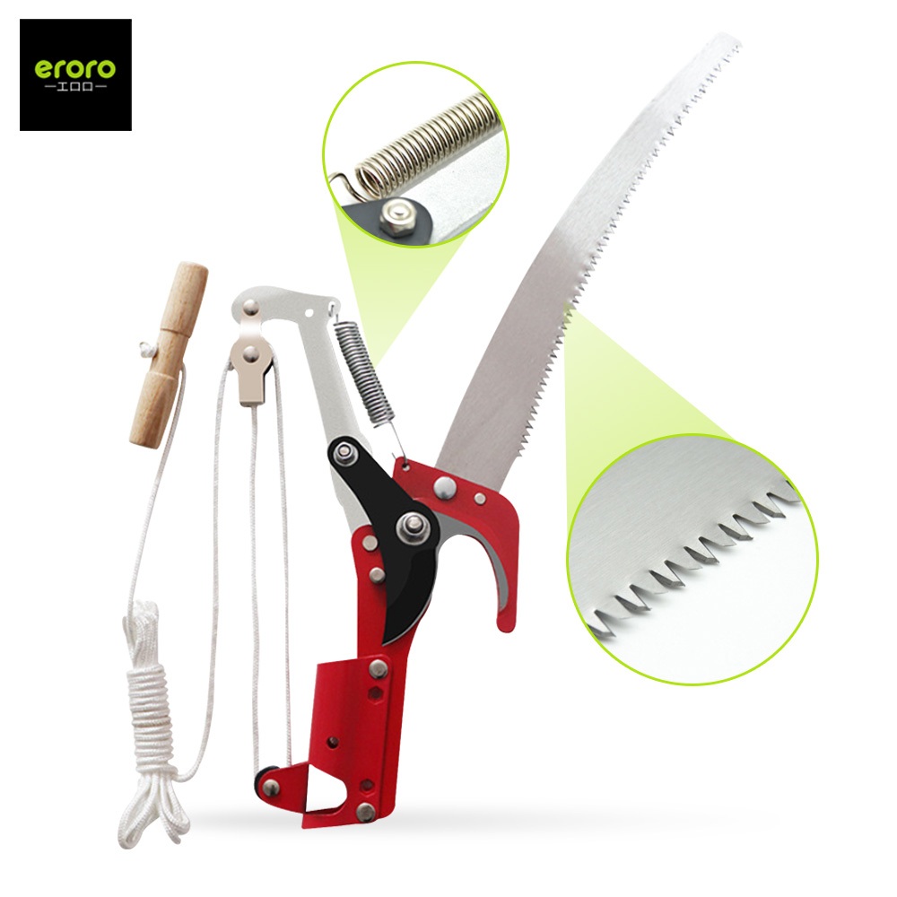 ERORO เครื่องมือตัดแต่งกิ่งแบบ 2/4 รอก ทริมเมอร์ กรรไกรตัดกิ่ง กรรไกร ...