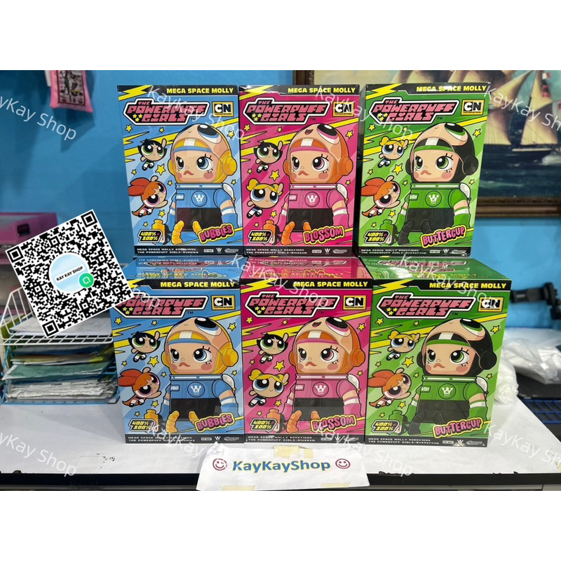 Mega Space Molly 400 100 The Powerpuff Girls Bubbles Blossom 1065