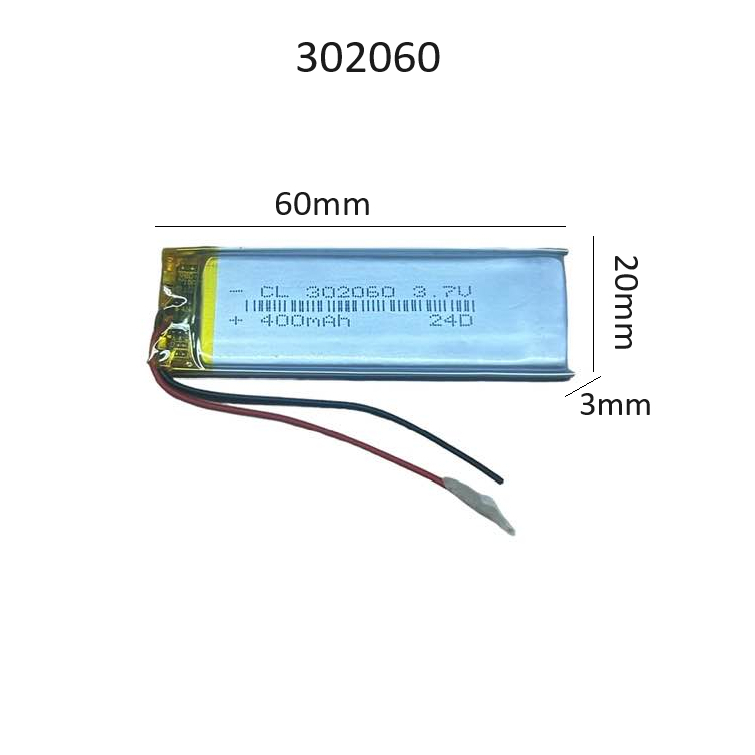 3.7V 400mAh 302060 402060 แบตเตอรี่ลิเธียมโพลิเมอร์ สำหรับ Mp4 Mp5 DIY ...