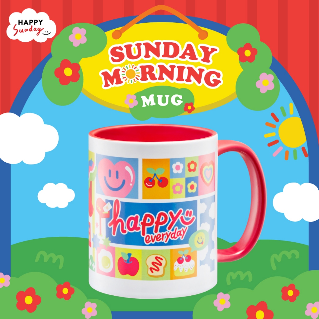 SUNDAY MORNING MUG | แก้วมัคลายบ้าน | Shopee Thailand