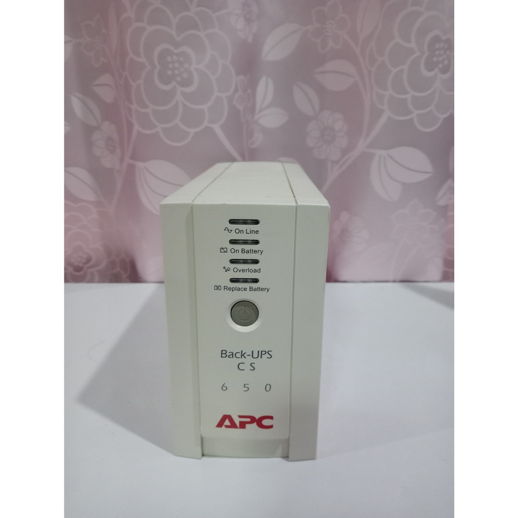 เครื่องสำรองไฟ มือสอง APC Back-UPS CS 650VA, 4 IEC outlets (1 surge ...