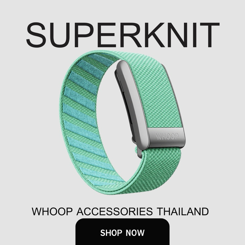 Whoop Superknit Aqua Mist Band สายรัดข้อมือ วัดสุขภาพอัจฉริยะ | Shopee ...