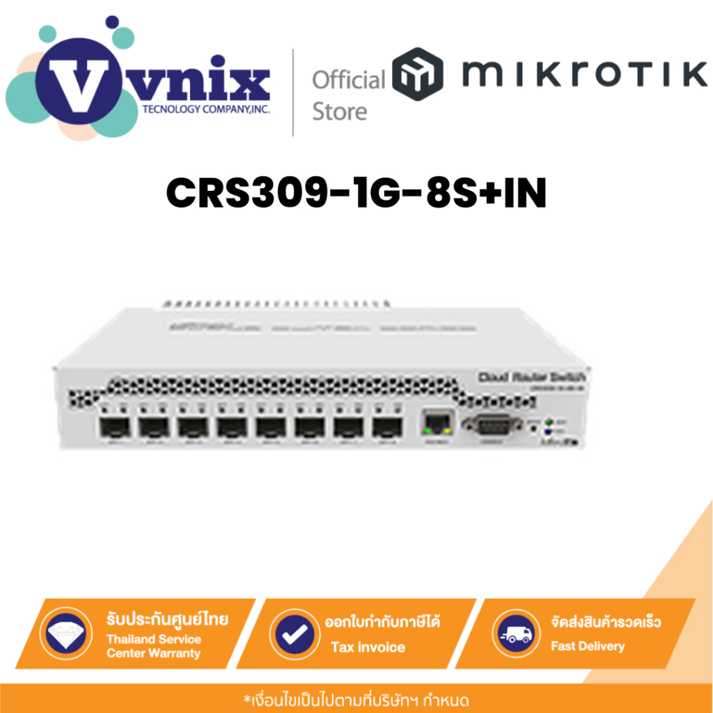 Mikrotik CRS309-1G-8S+IN Cloud Router Switch 309-1G-8S+IN with Dual ...