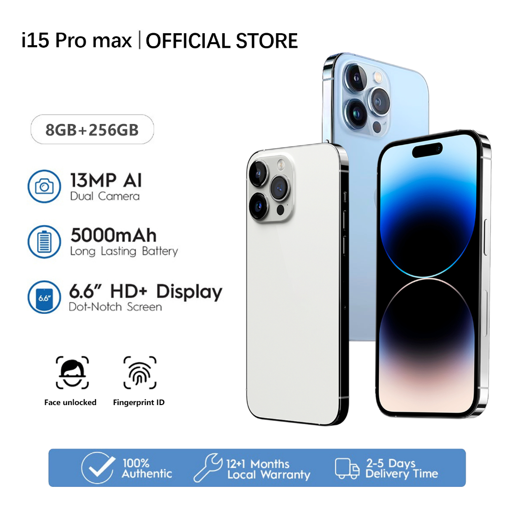 i15 Pro Max โทรศัพท์มือถือเดิมขายโทรศัพท์มือถือ 12GB + 512GB โทรศัพท์ ...