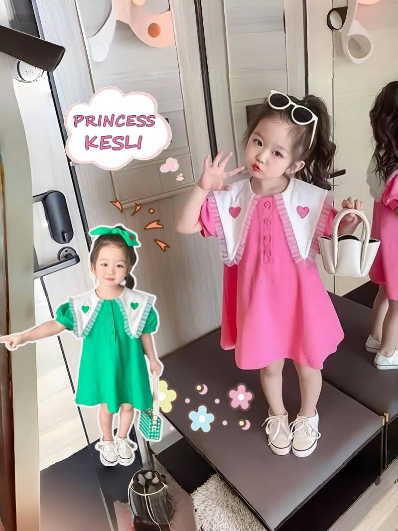 PRINCESS KESLI ชุดเดรส แฟชั่นฤดูร้อน สไตล์เกาหลี สําหรับเด็กผู้หญิง ...