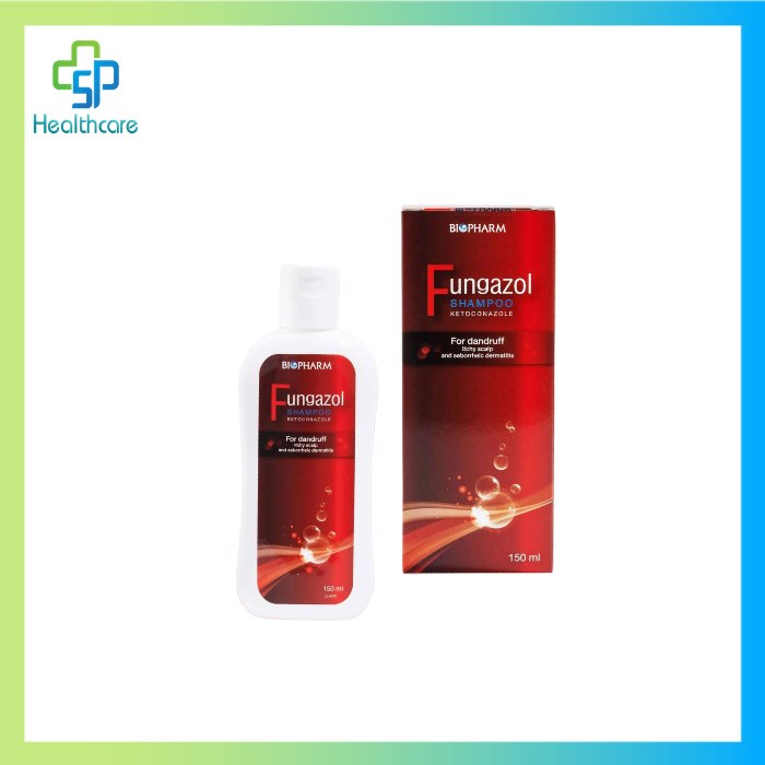 Fungazol Shampoo ฟังกาซอล แชมพู ยาสระผม ขจัดรังแค ลดอาการคันศีรษะ 150 ...