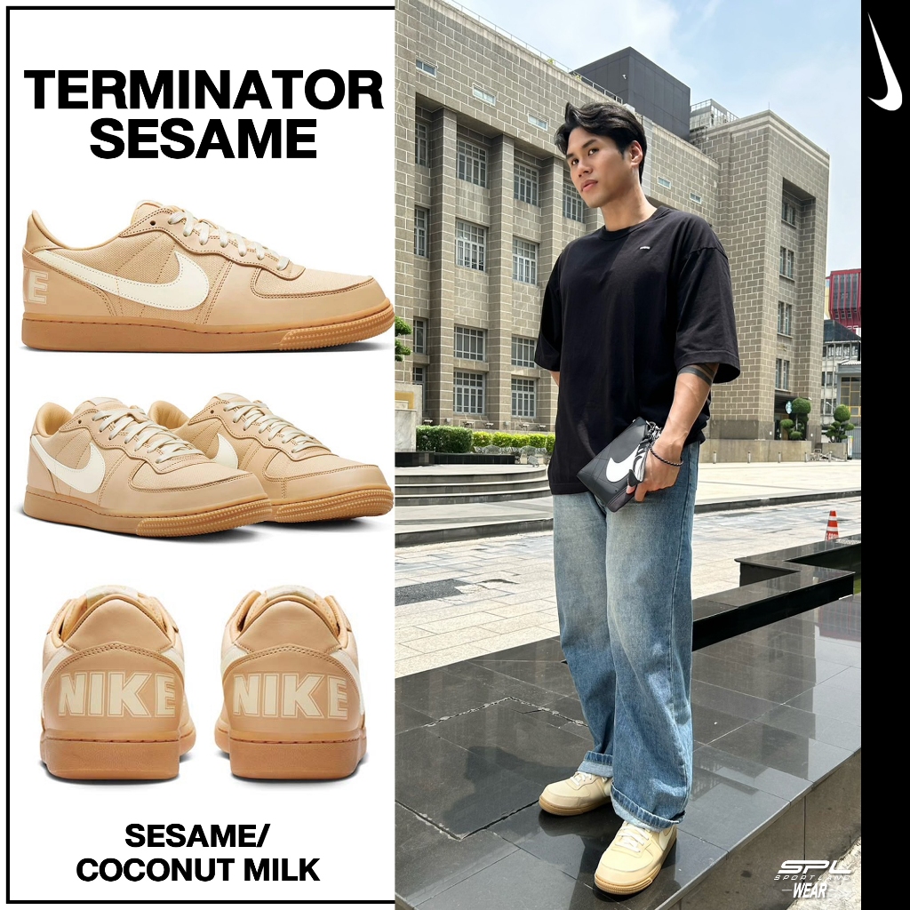 Nike ไนกี้ รองเท้าผ้าใบ รองเท้าแฟชั่น OL M Terminator Low PRM Sesame ...