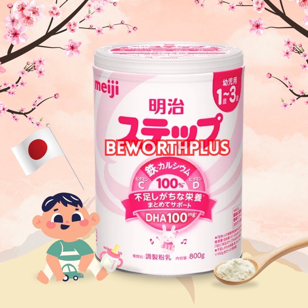 [พร้อมส่ง]Meiji Hohoemi Senshi Powdered 1-3 Year Baby Milk DHA ARA 800g ...