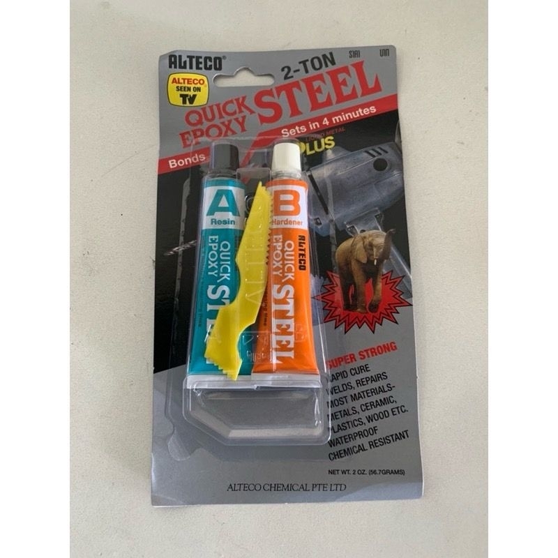 กาวปะเหล็ก กาติดเหล็ก ซีเมนต์เหล็ก Alteco ขนาด 56.7 กรัม ของแท้ | Shopee Thailand