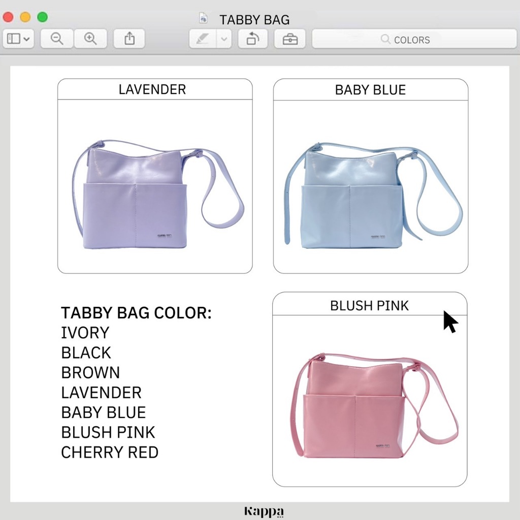 KAPPABKK Tabby Bag กระเป๋าทรงถัง สายสามารถปรับระดับเป็นสะพายไหล่และ ...