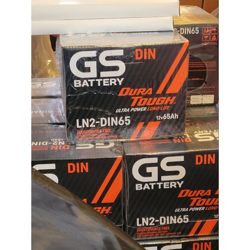 ขแงแท้ ขายถูกมาก..แบตเตอรี่รถยนต์ GS รุ่น LN2-DIN65 | Shopee Thailand