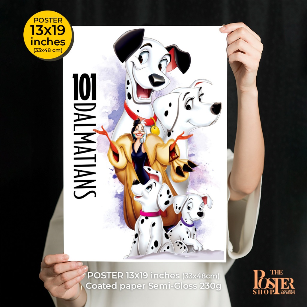 101 Dalmatians Poster 101 ดัลเมเชียนส์ ทรามวัยกับไอ้ด่าง ภาพขนาด 33X48 ...