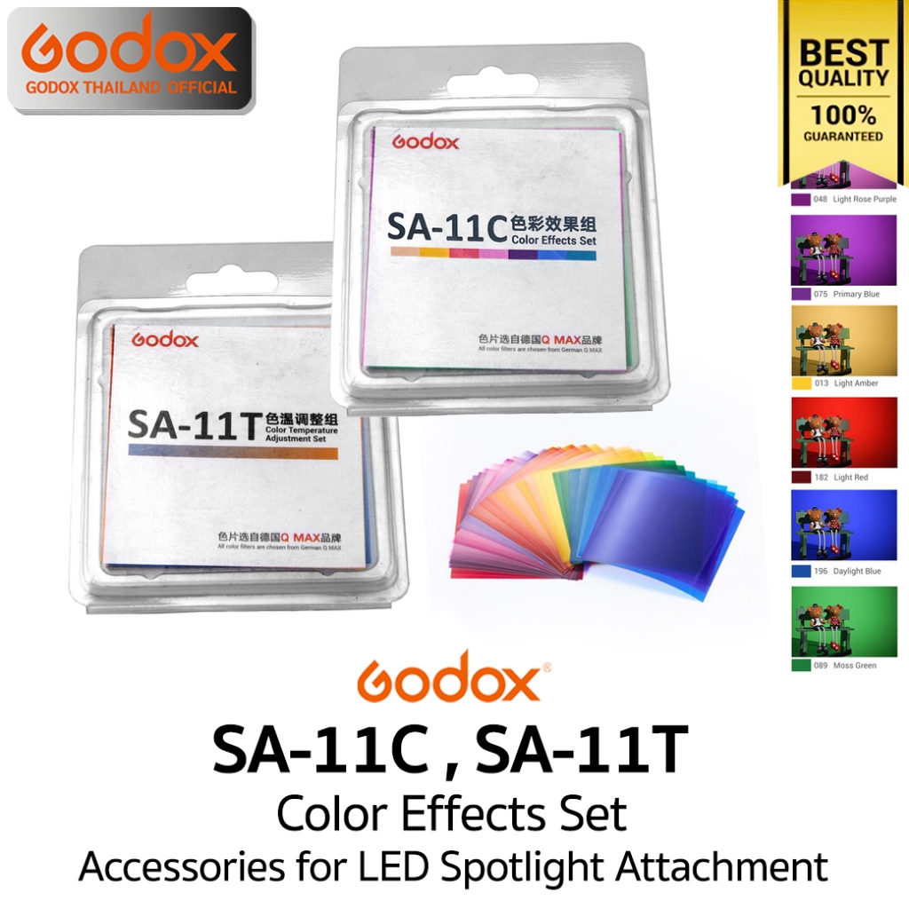 Godox Color Effect Set SA-11C, SA-11T ( Color Gel ) เป็นอุปกรณ์เสริม ...