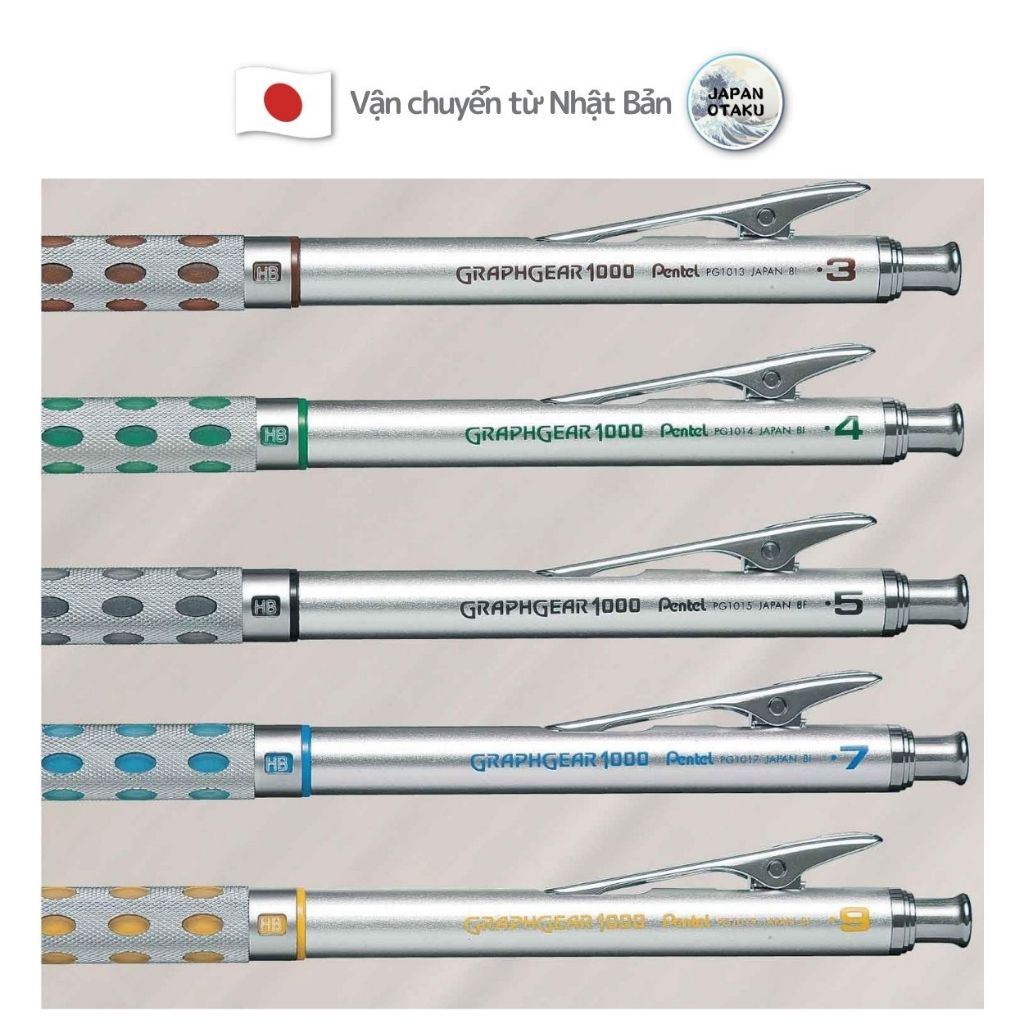 Pentel Graphgear 1000 ดินสอเขียนแบบร่าง 0.3 มม. 0.4 มม. 0.5 มม. 0.7 มม. ...