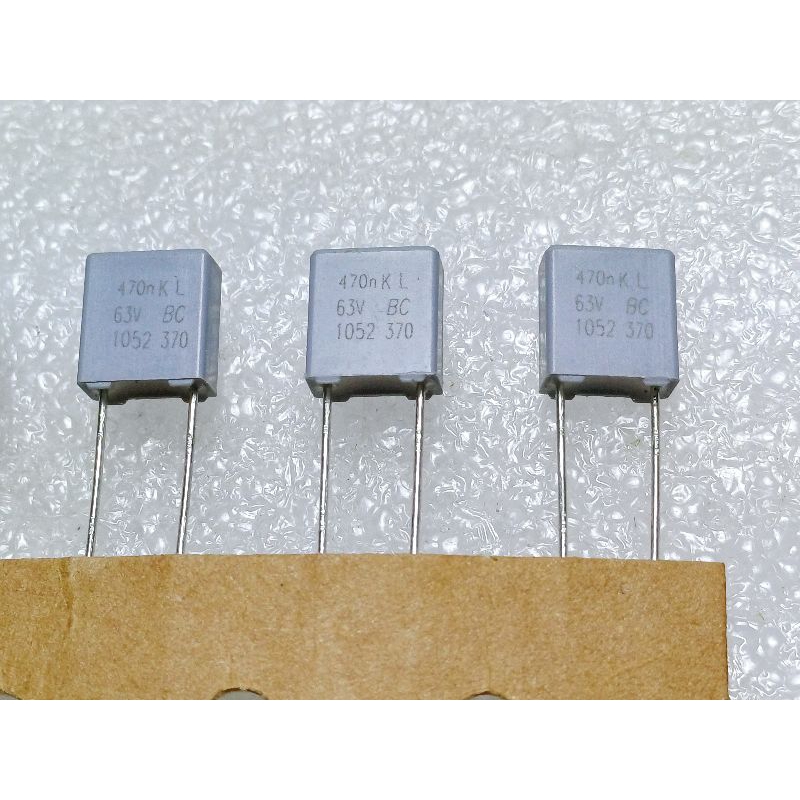 Vishay BC MKT 370 0.47uf 470nf 474k 63V Metallized Polyester Film ...