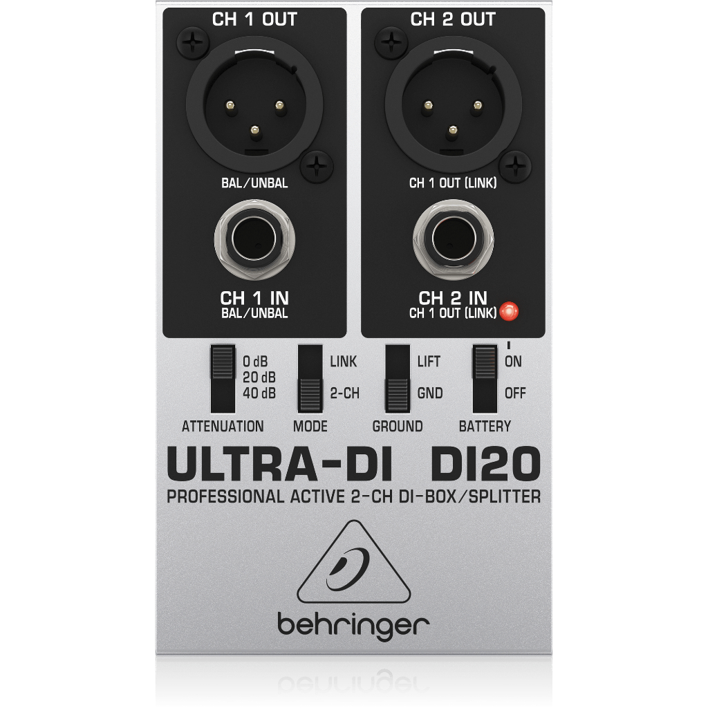 DIRECT BOX BEHRINGER #DI-20 แบบ 2 CHANNEL Professional Active 2-Channel ...