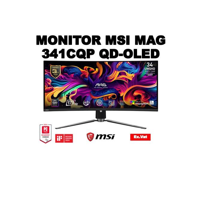 MONITOR MSI MAG 341CQP QD-OLED | Shopee Thailand