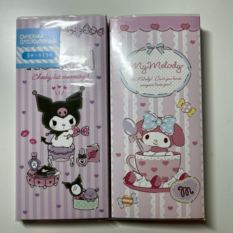 Sanrio my melody / kuromi 5 Design Notes for Folding Play | Shopee Thailand