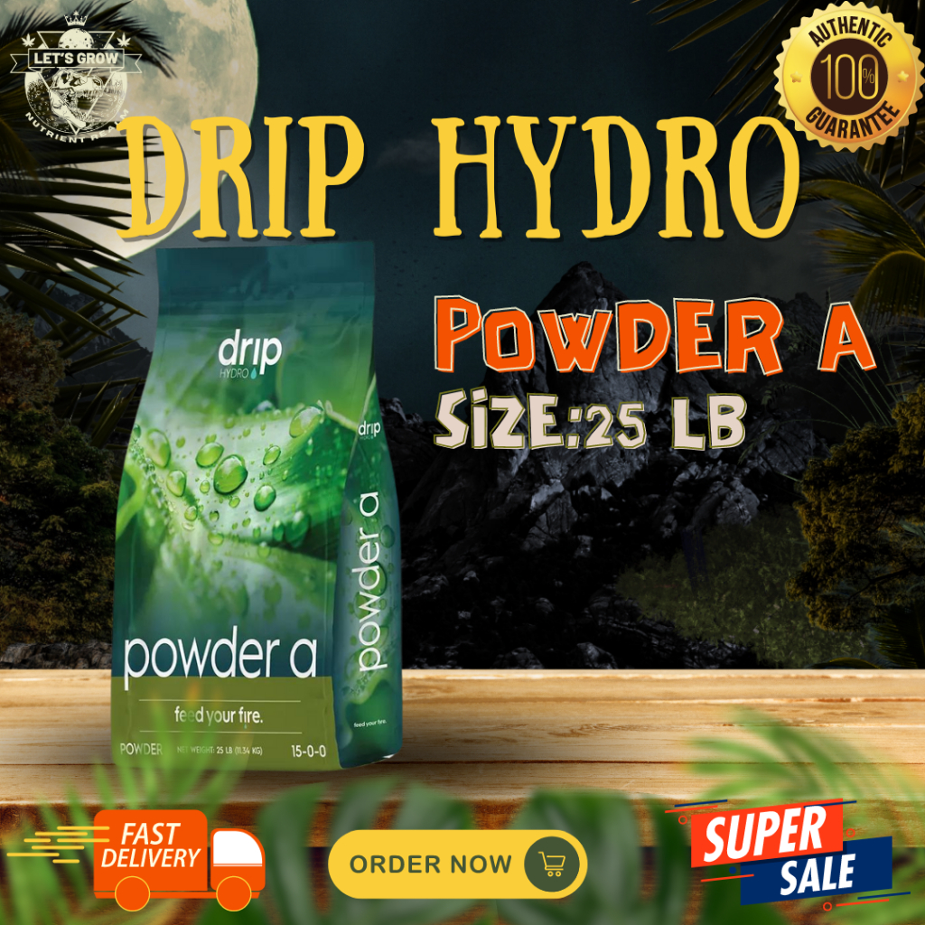 Drip Hydro Powder A ขนาด 25lb ของแท้ แหล่งไนโตรเจนและแคลเซียมที่ละลาย ...