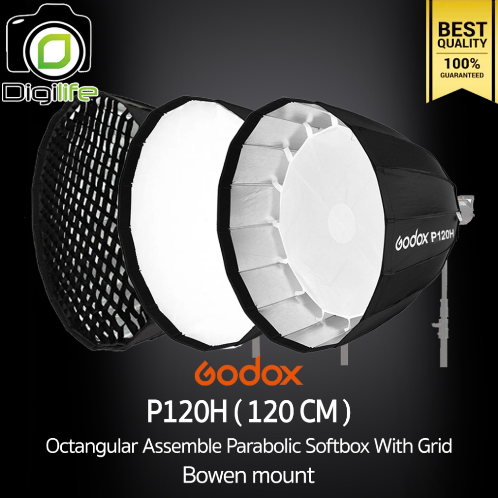 Godox Softbox P120H ( 120cm. ) Octa Assemble Parabolic Softbox With ...